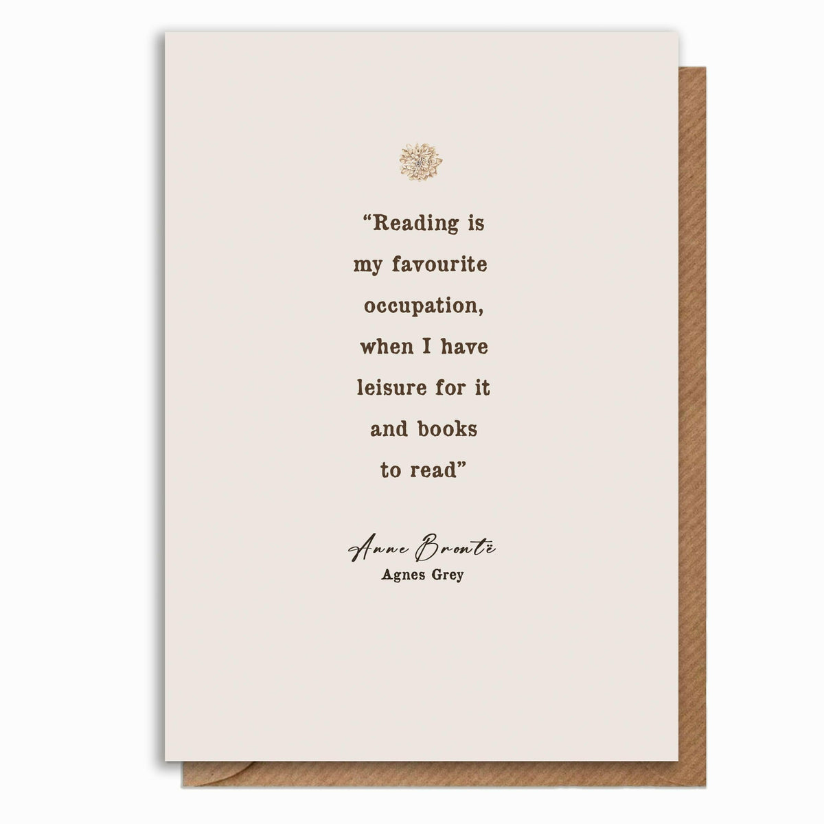 Literary Greeting Card - Crumble and Core Hand Finished