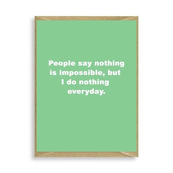 Mini Greeting Card - Crumble and Core UK Made Funny Card